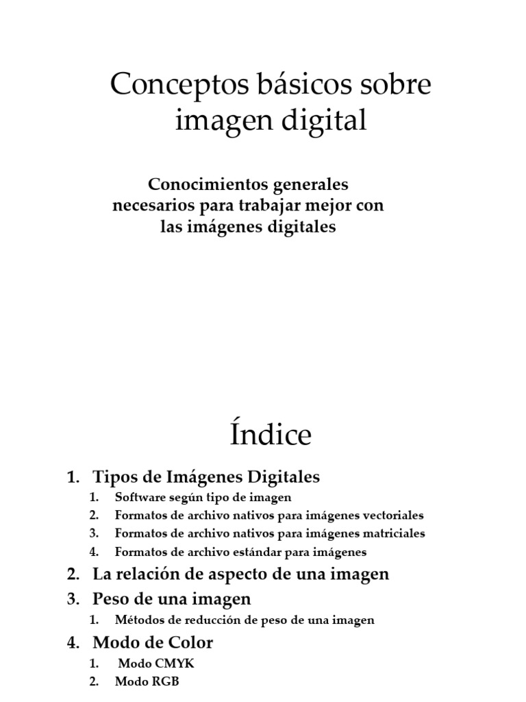 3.1 Conceptos Básicos Sobre Imagen Digital | PDF | Color | Resolución de imagen