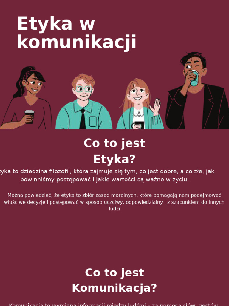 Etyka W Komunikacji - Kopia | PDF
