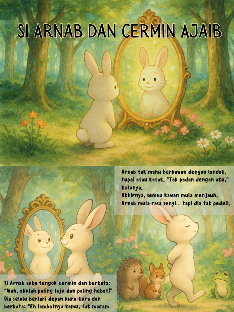 Si Arnab Dan Cermin Ajaib | PDF