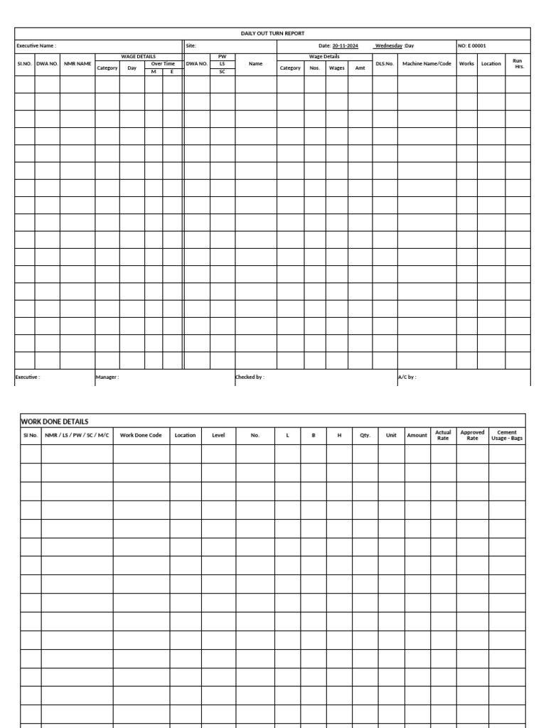 Labour DOR Format | PDF