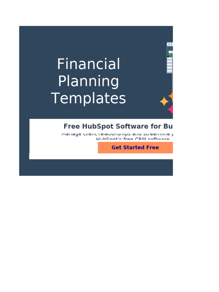 HubSpot's Financial Planning Templates | PDF | Expense | Equity (Finance)