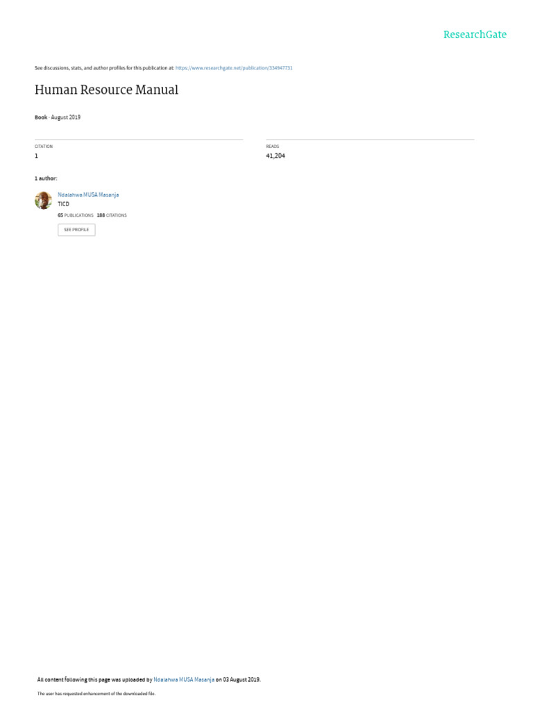 Human Resource Book Preview | PDF | Human Resource Management | Human Resources