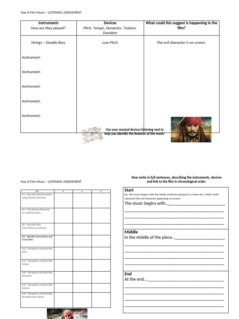 Lesson 4 Listening Test DIFF | PDF | Performing Arts | Elements Of Music