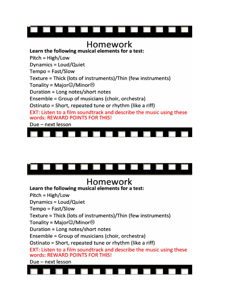 Vocabulary Homework | PDF