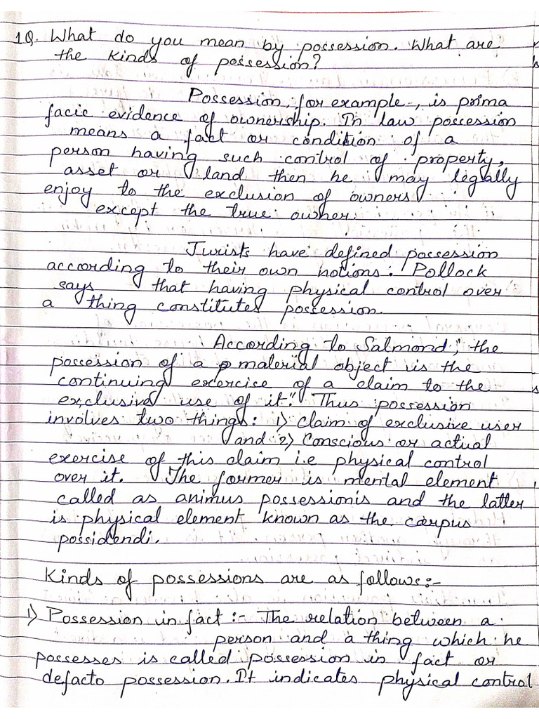 What Is Possession | PDF