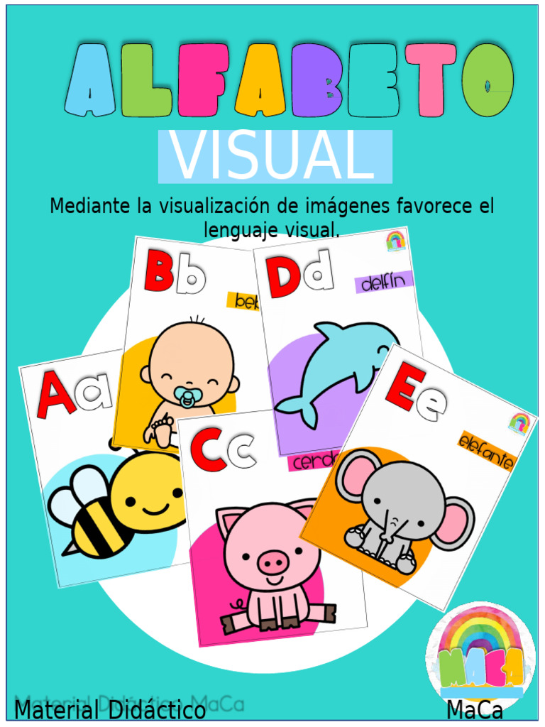 Alfabeto Visual Material Didáctico Maca | PDF