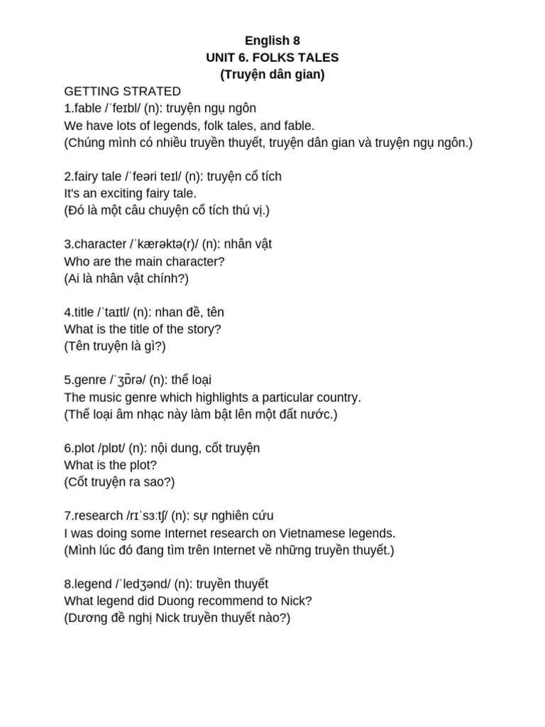 E8 - U6 - VOCAB Extra | PDF