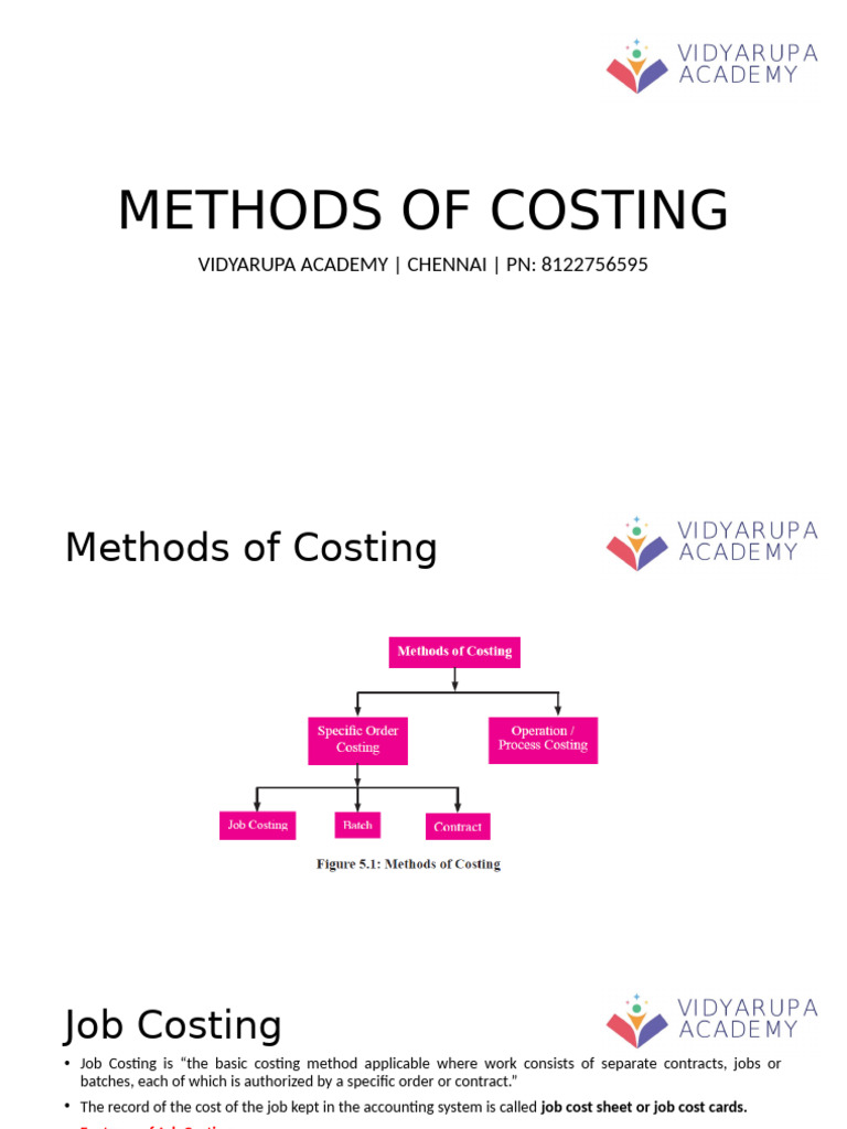 Chap 5 Methods of Costing | PDF | Business Economics | Economies