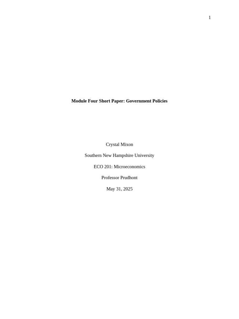 Module Four Short Paper | PDF