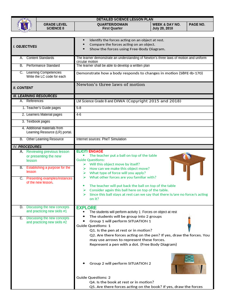 Newton's Three Laws of Motion | PDF | Force | Teachers