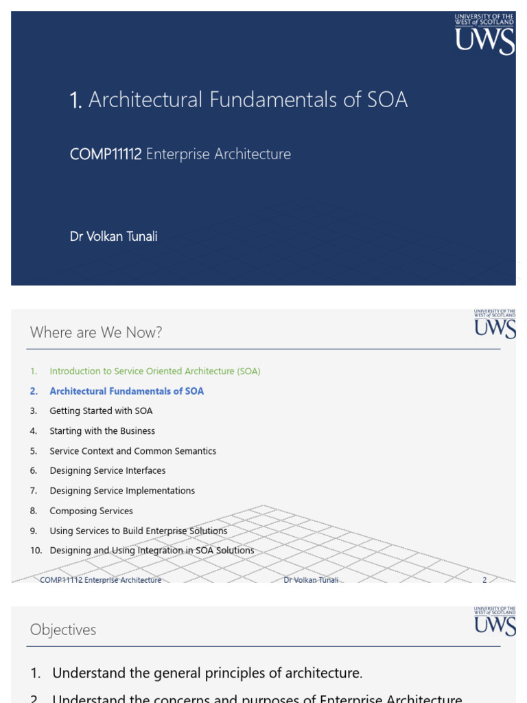 Comp11112 w2 Architectural Fundamentals of S | PDF | Enterprise Architecture | Service Oriented ...
