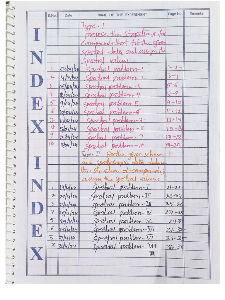 Spectra Record 1 | PDF