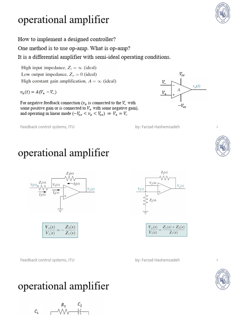 Op-Amp Applications in Control Systems | PDF | Electronic Circuits ...