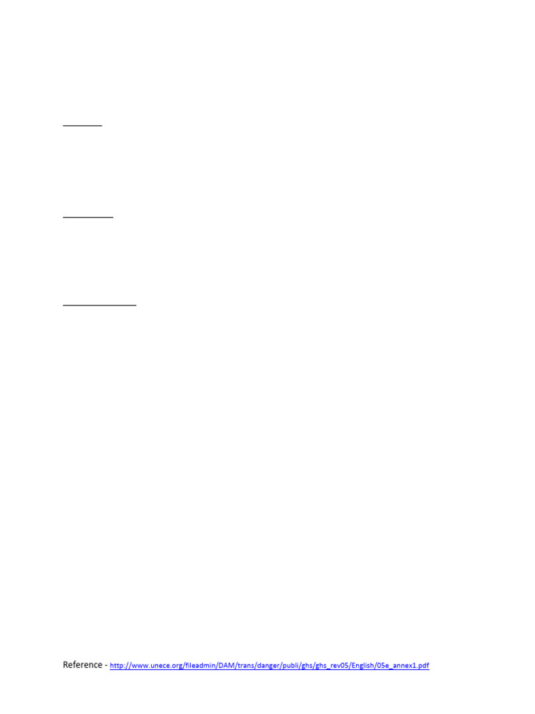 Globally Harmonized System Pictogram Reference Table | PDF | Toxicity ...