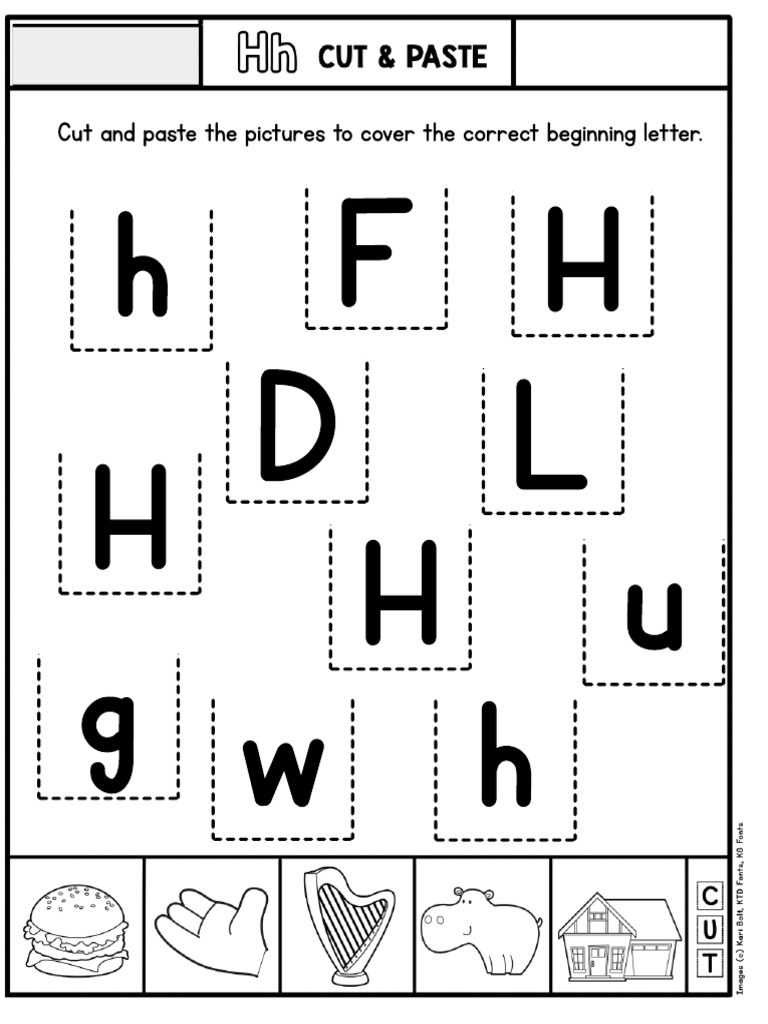 Alphabet Cut Paste H | PDF