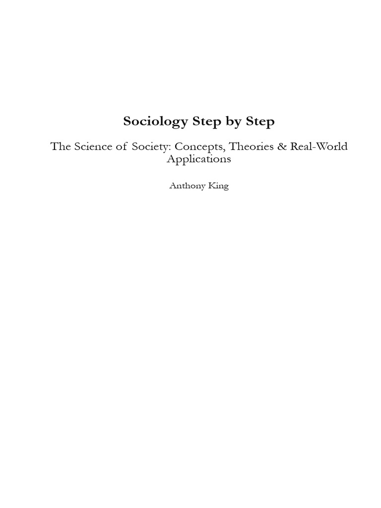 Introduction to Sociology Concepts | PDF | Sociology | Survey Methodology