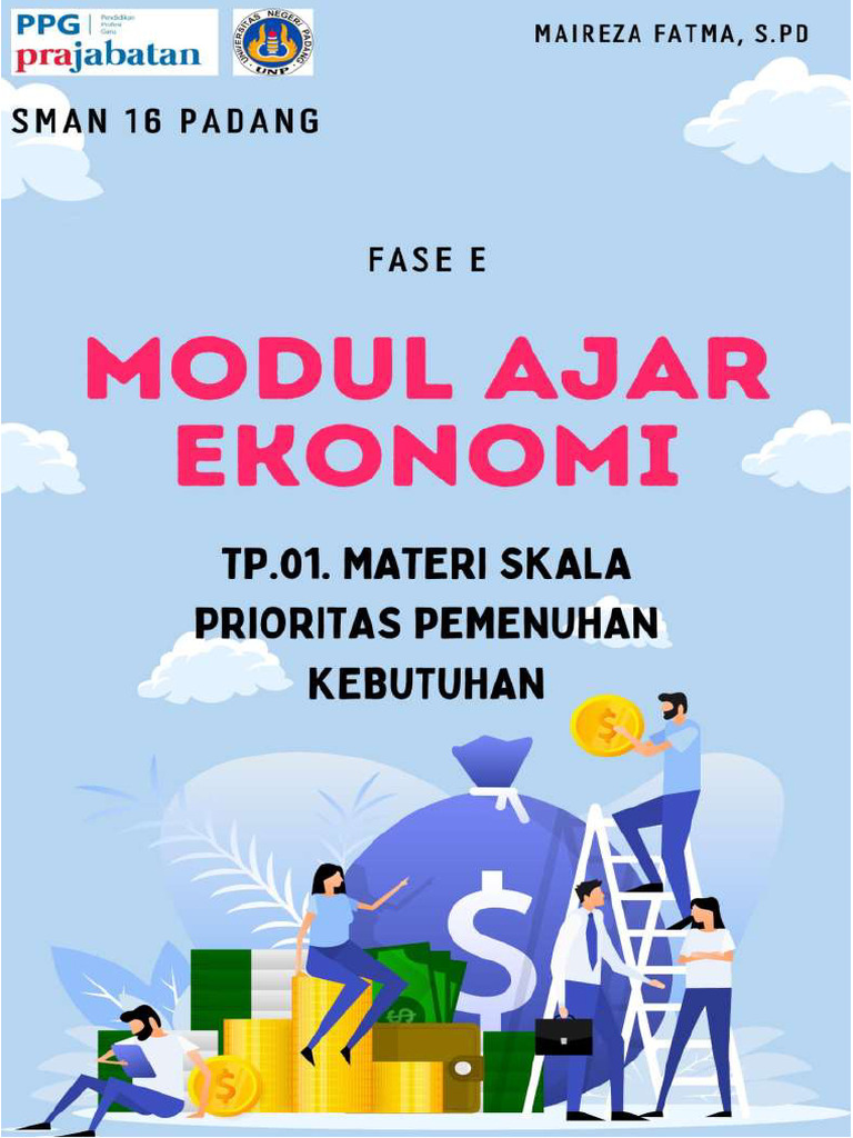 Modul Ekonomi Konsep Alat Pemuas Kebutuhan Dan Skala Prioritas (CRT) | PDF