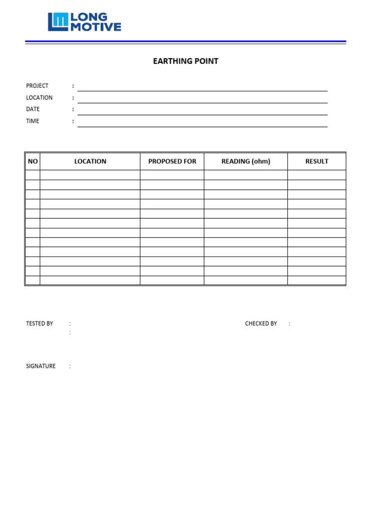 Earthing Test | PDF
