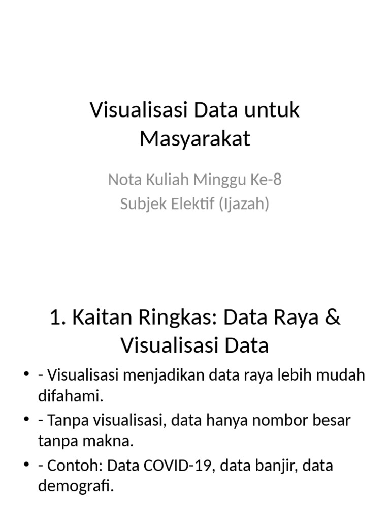 Visualisasi Data Masyarakat Minggu8 | PDF