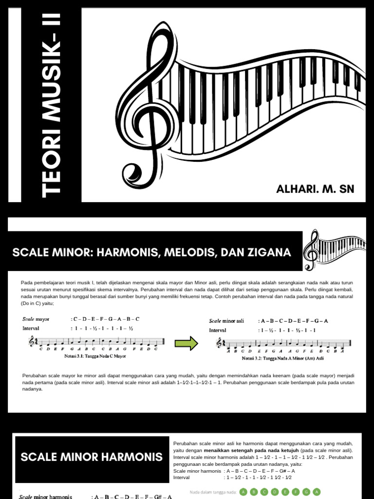 Scale Minor Harmonis, Melodis, Dan Zigana | PDF
