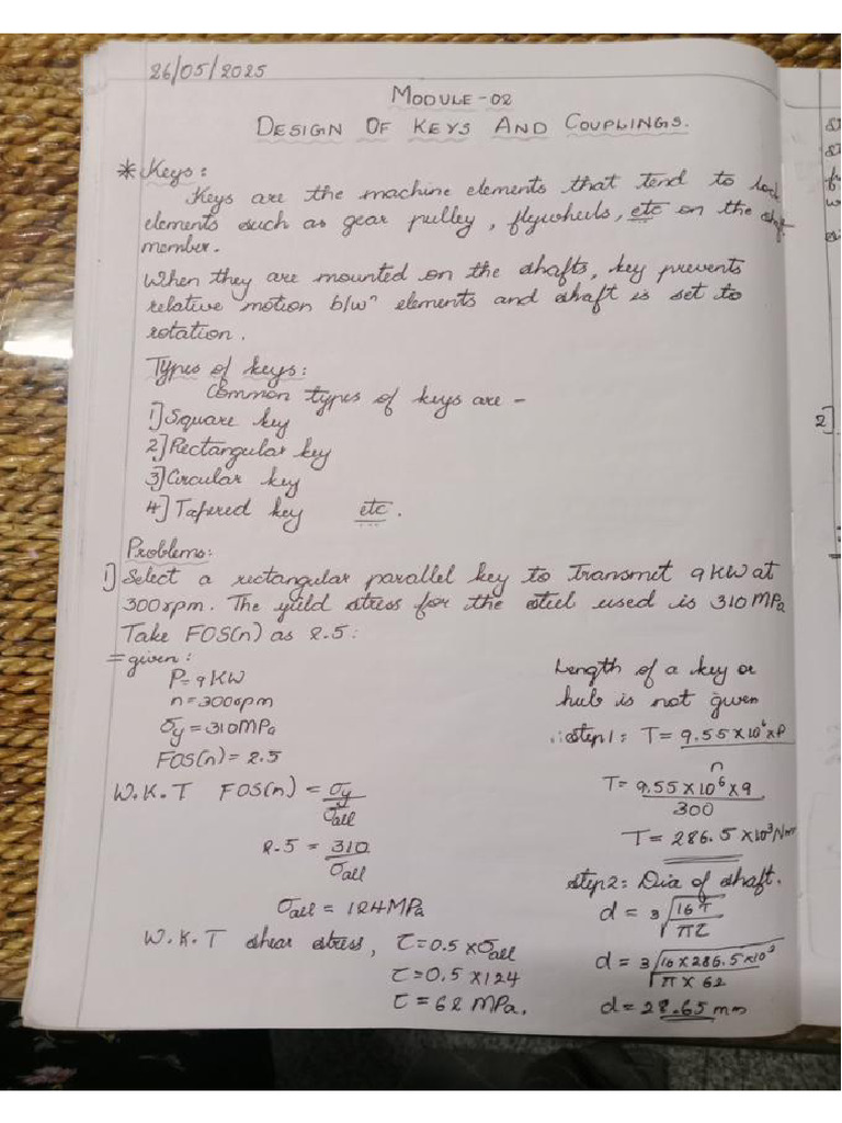 MODULE-2 Machine Design | PDF