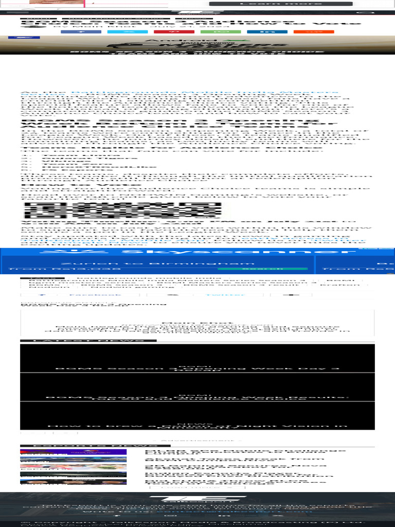 BGMS Season 3 Audience Choice Teams and How To Vote | PDF