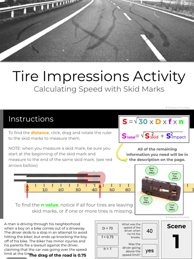 Speed Calculation from Skid Marks | PDF | Transport | Vehicles