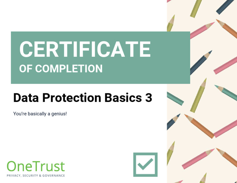Certificate of Completion Basics 3 | PDF