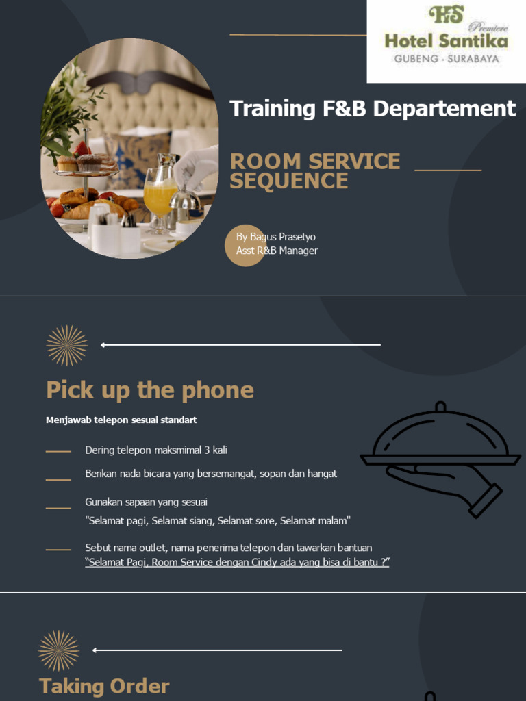 Presentasi Room Service Sequence | PDF