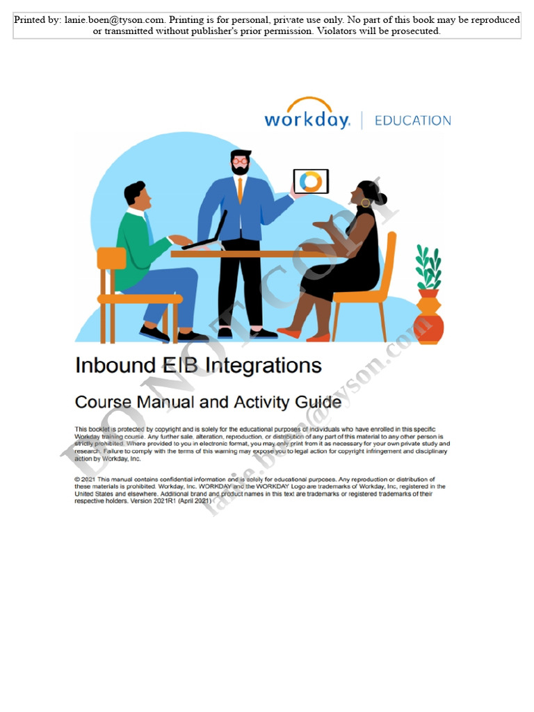 Workday - Inbound EIB Integrations | PDF | Printing | Decorative Arts