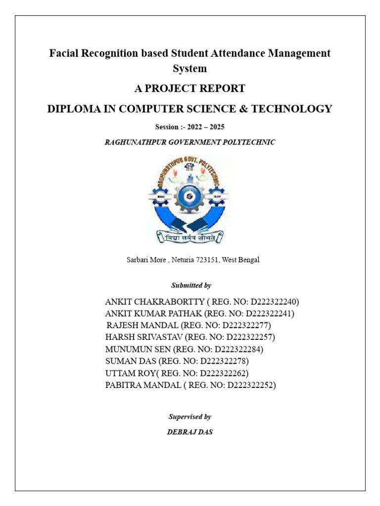 Facial Recognition Based Student Attendance Management System | PDF ...