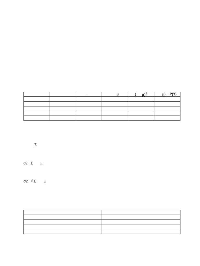 Statistics: Mean, Variance, SD Calculations | PDF