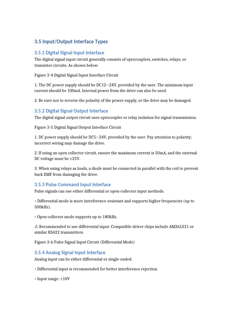 CS10 Section3.5 IO Interfaces en | PDF | Power Supply | Digital Signal