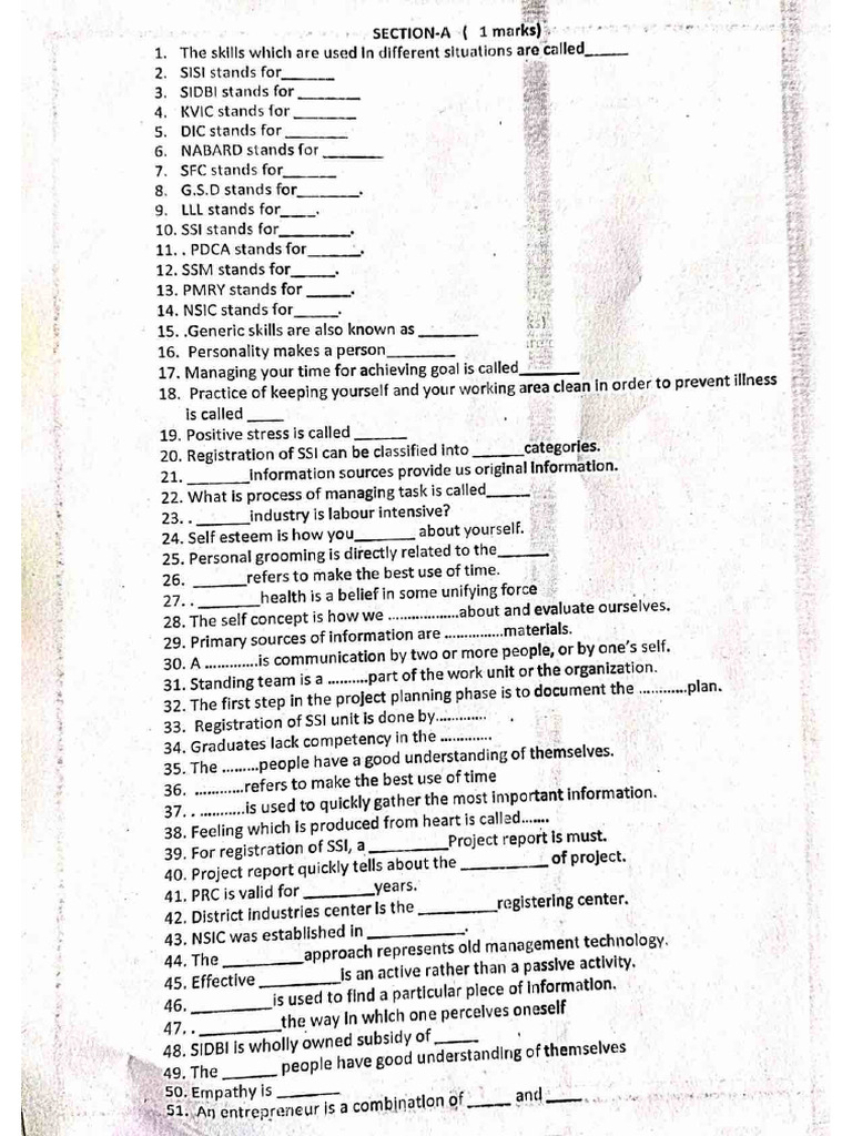 Gsed Important Questions | PDF