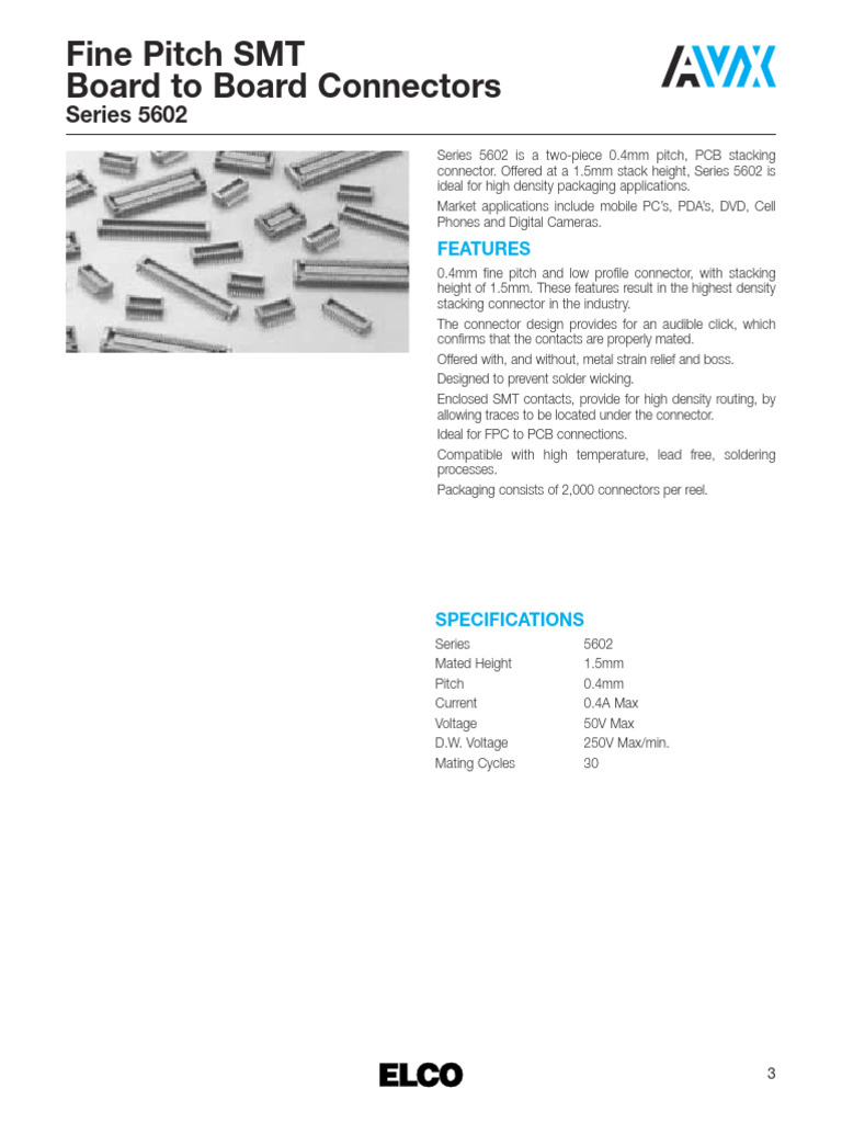 Avx 24-5602-040-000-829 | PDF | Electrical Connector | Manufactured Goods