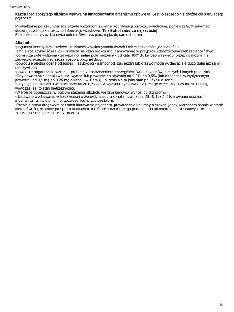 Kontrola Autokaru | PDF