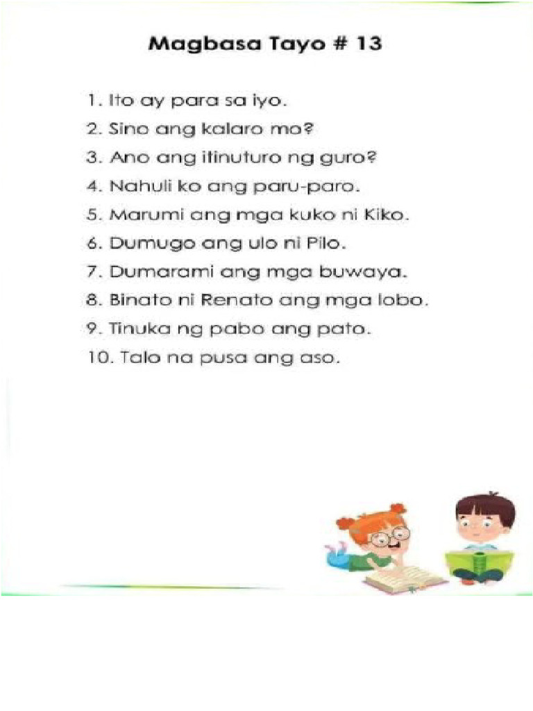 Mga Pagbasa | PDF