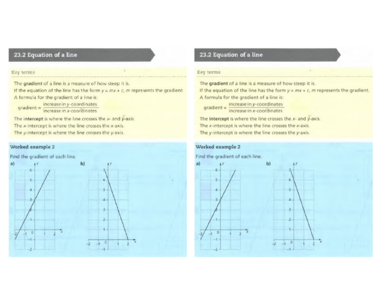 Y8 Equation of A Line | PDF