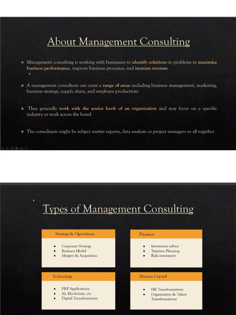 Management Consulting | PDF