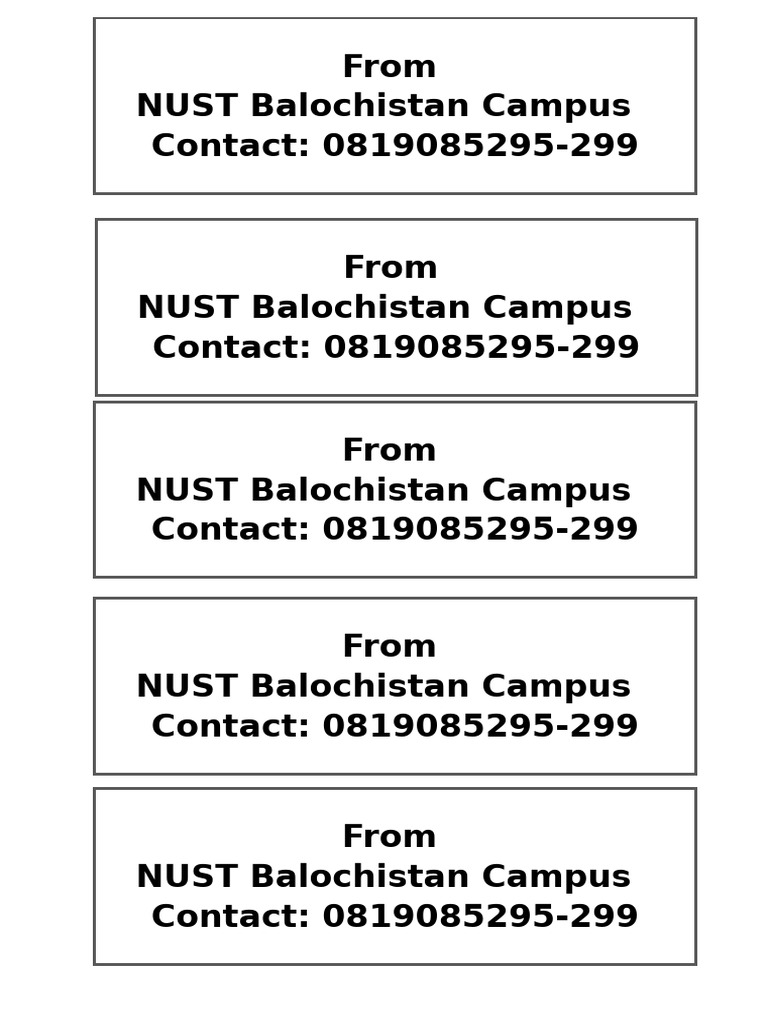 Address Tag | PDF