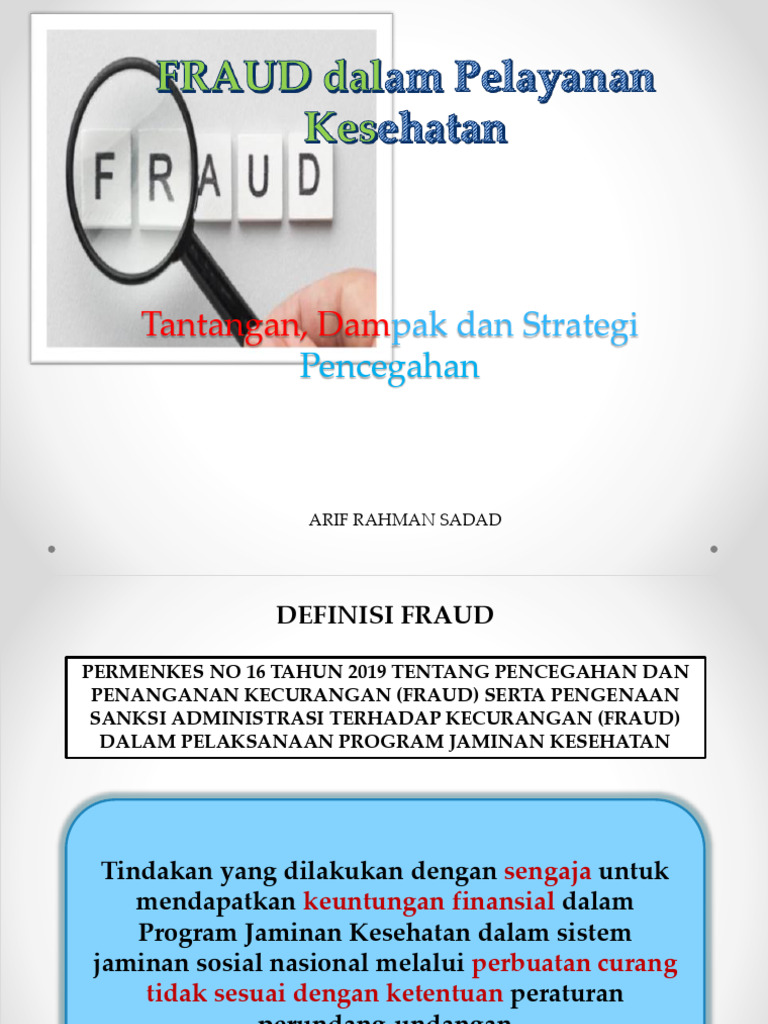 Dampak dan Pencegahan Fraud Kesehatan | PDF