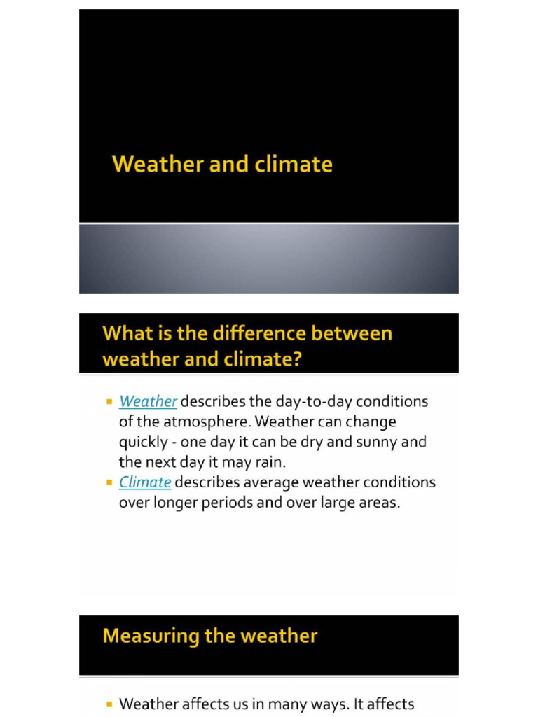 Weather and Climate | PDF