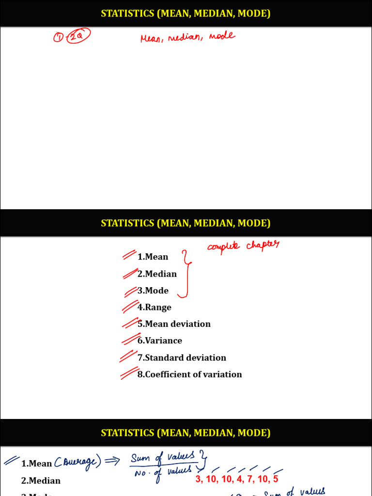 Statistics (Mean Median Mode) - 51497188 - 2025 - 03 - 18 - 16 - 16 ...