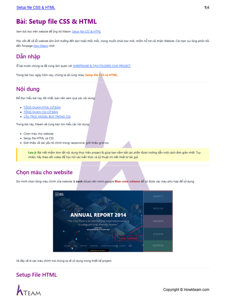 Howkteam - VN - Setup File Css & HTML | PDF