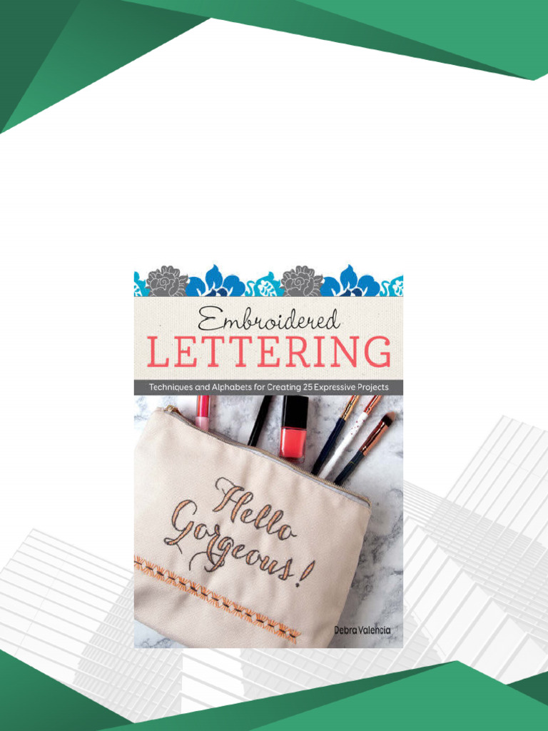 (Ebook) Embroidered Lettering: Techniques and Alphabets for Creating 25 ...