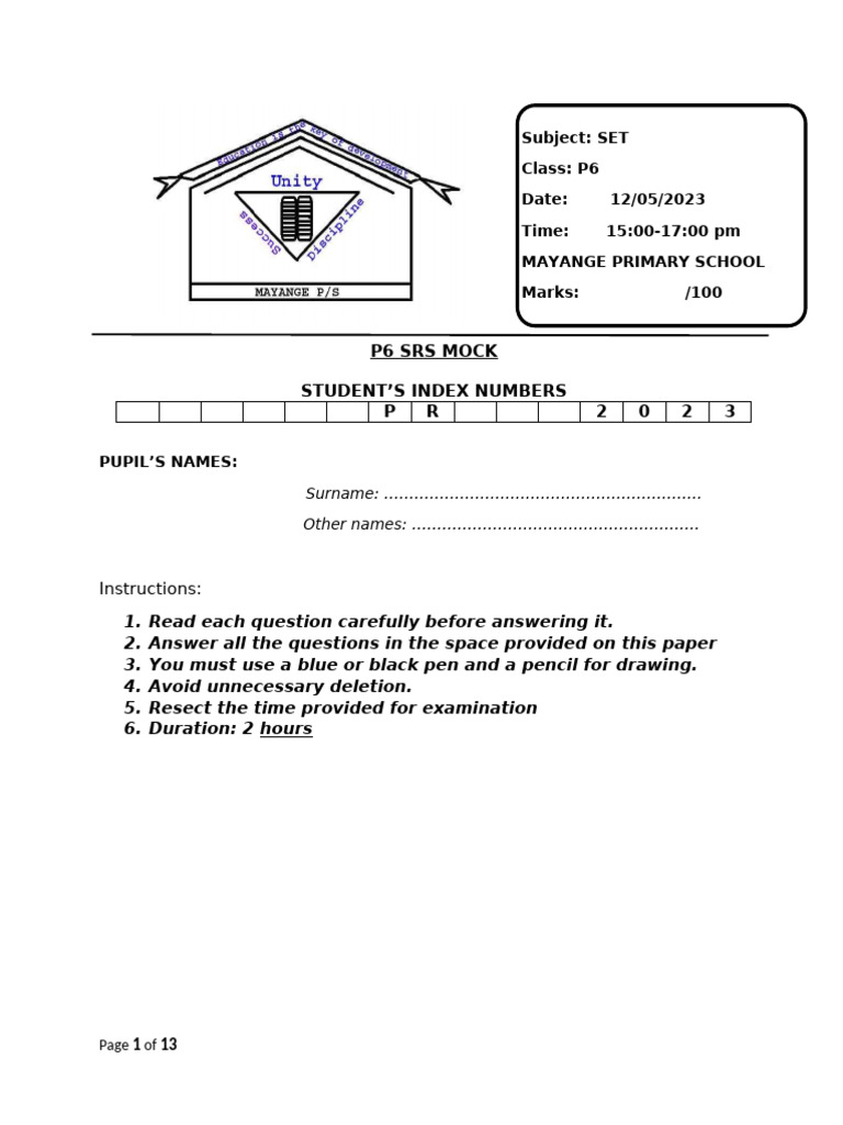 Mock-Math-P6 041852 040728 | PDF