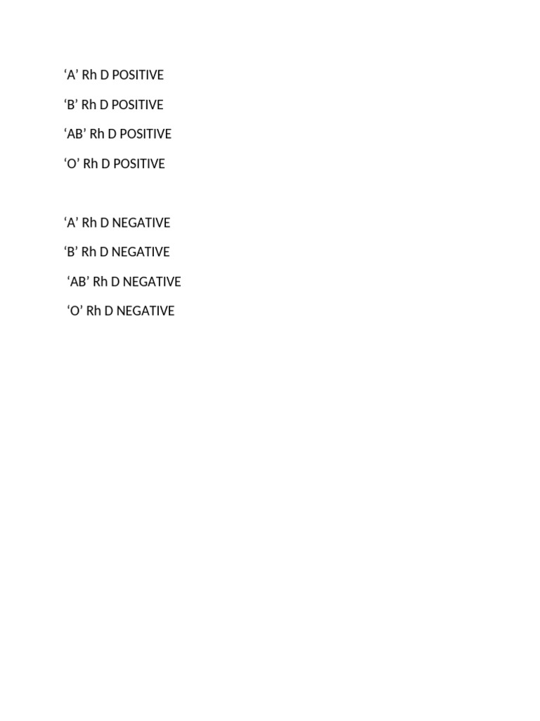 Blood Group | PDF