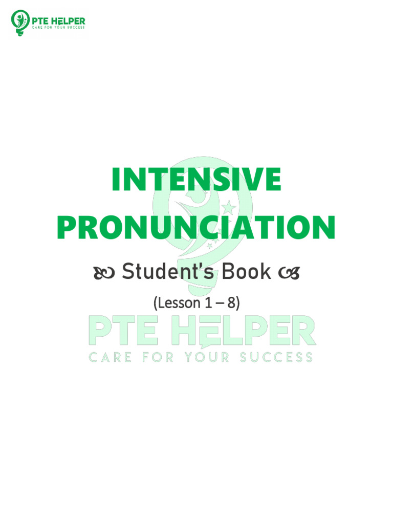 Pronunciation Student's Book (L1-L8) | PDF | Stress (Linguistics ...