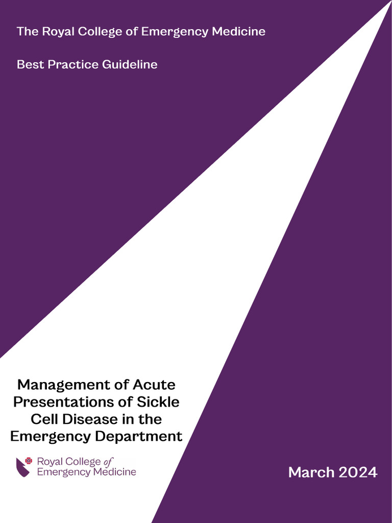 RCEM BPG Sickle-Cell-Disease v3.2 | PDF | Medical Specialties | Medicine