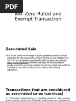 Understanding Zero-Rated VAT Transactions | PDF | Value Added Tax | Taxes